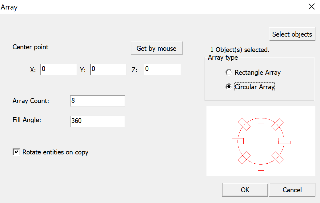 Array – DWGSee CAD Support