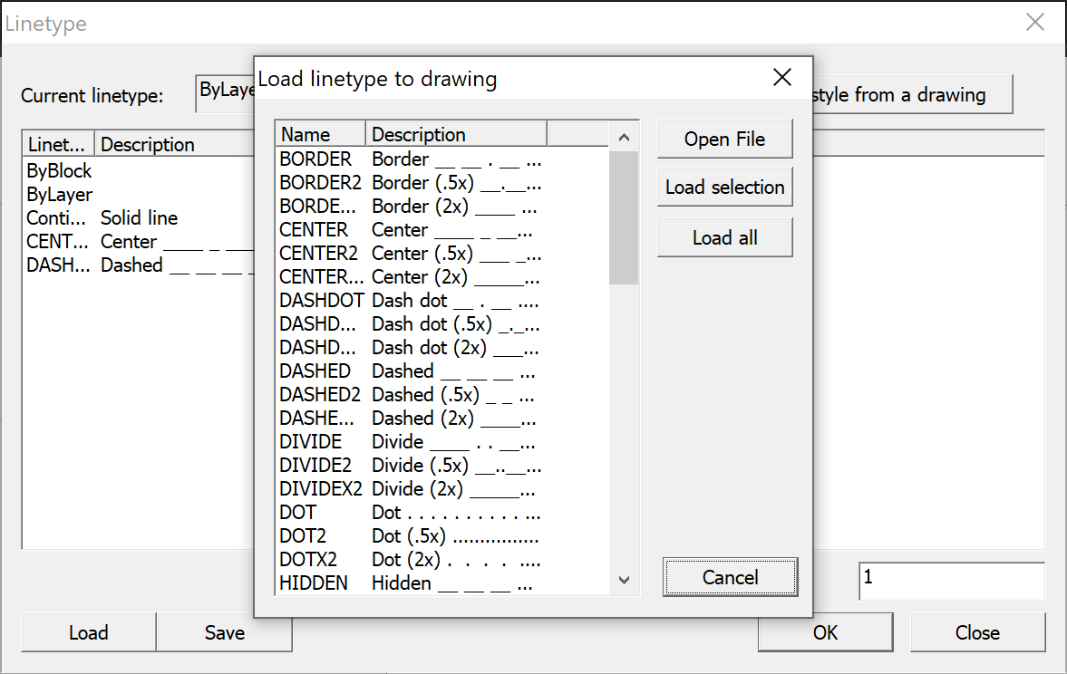 Linetype – DWGSee CAD Support